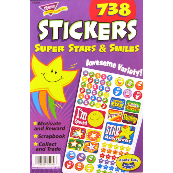Super Stars & Smiles Stickers | Hobby Lobby | 879395
